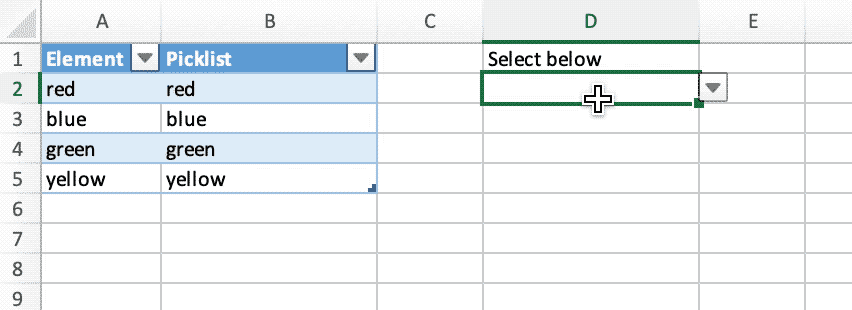Multi select drop list · Excelize Document