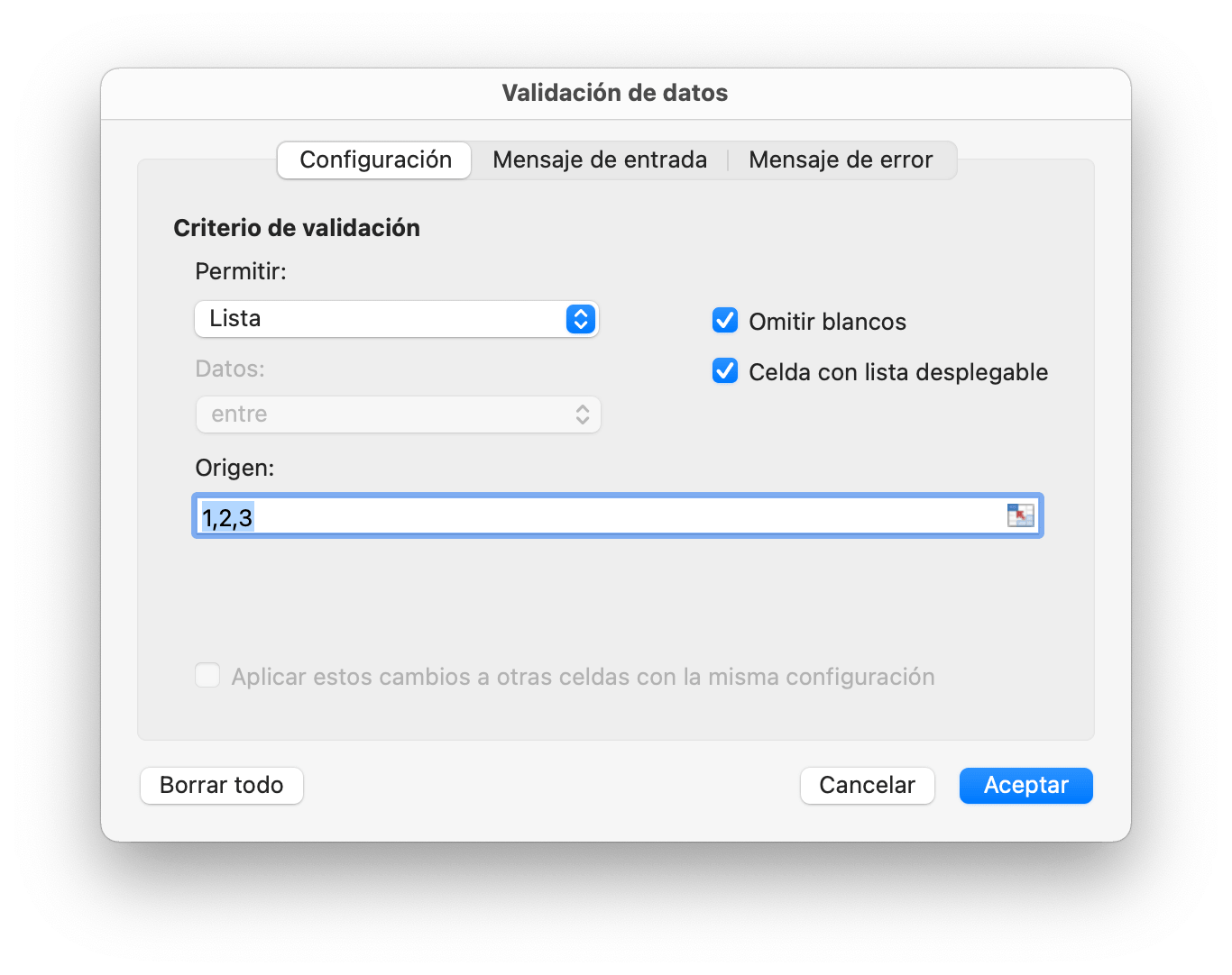 Datos · Excelize Documento